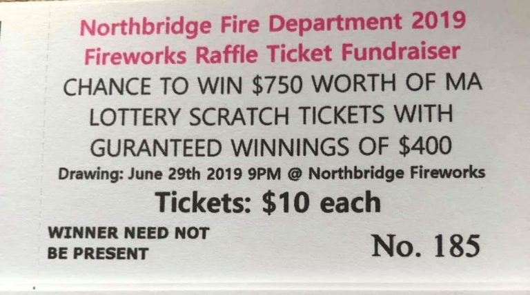 2019 Raffle to Support 4th of July Fireworks – Northbridge Fire Department